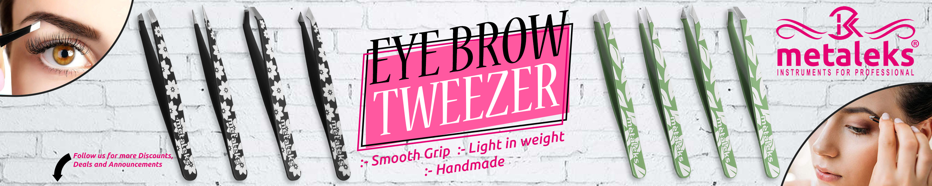 Amazon.com: metaleks: Eyebrow Tweezers