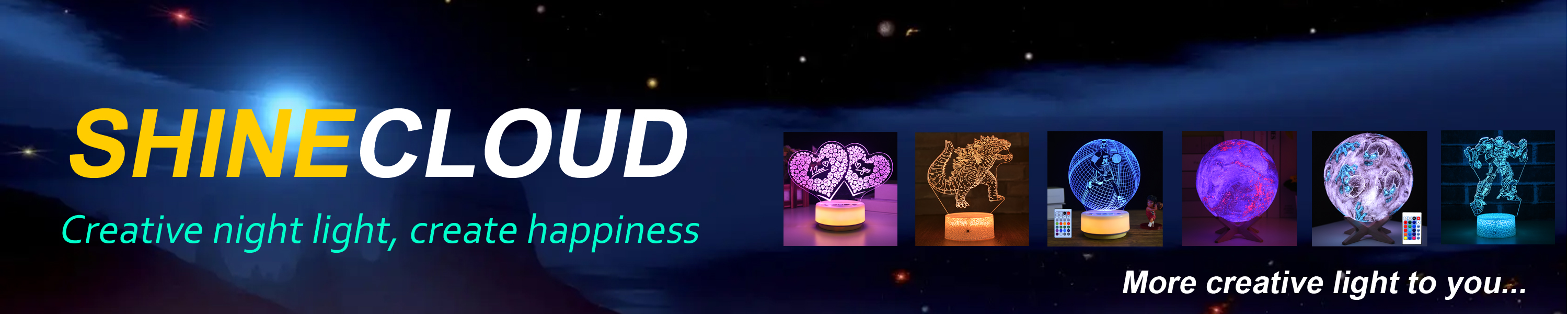 Amazon.com: SHINECLOUD: Creative night light expert. A pleasant and peaceful night for everyone