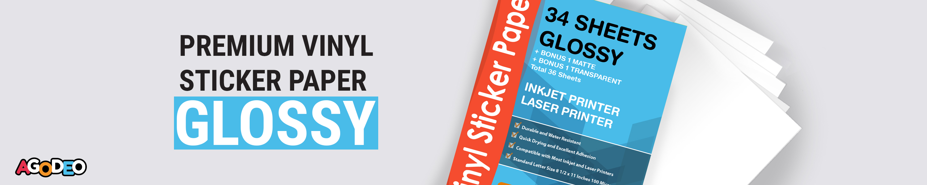 Amazon.com: AgoDeo: Glossy Printable Paper