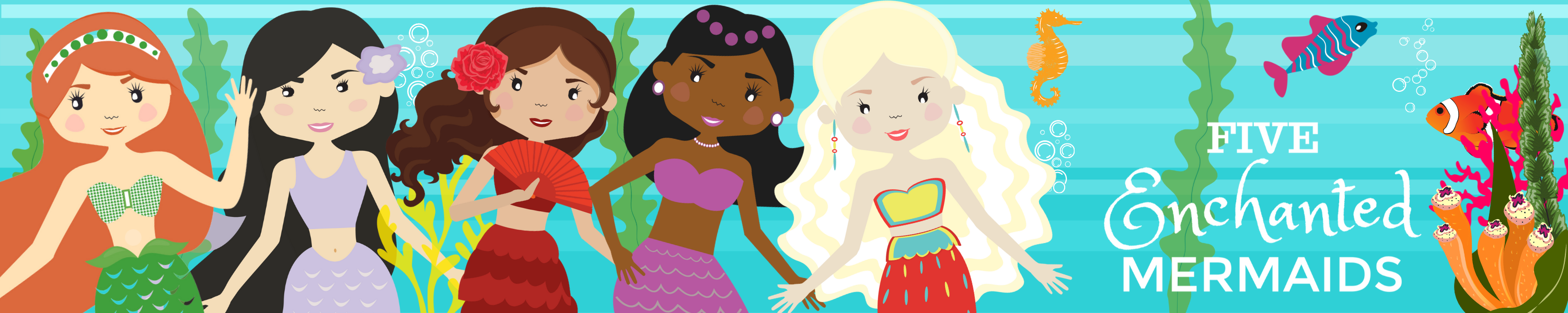 Amazon.com: Five Enchanted Mermaids