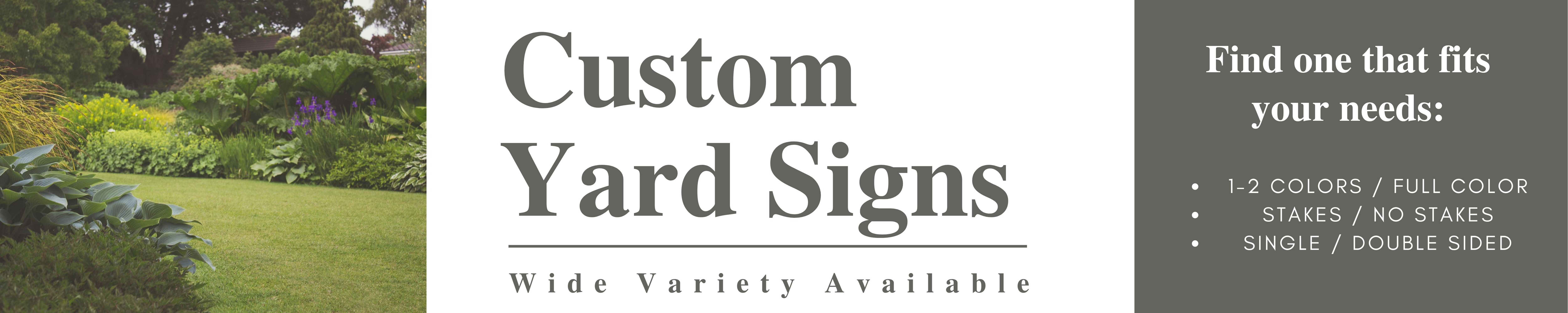 Amazon.com: VIBE INK: Custom Yard Signs