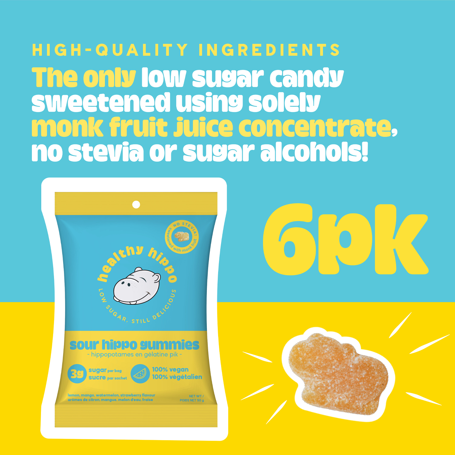 Amazon.ca: Healthy Hippo: Sour Hippo Gummies