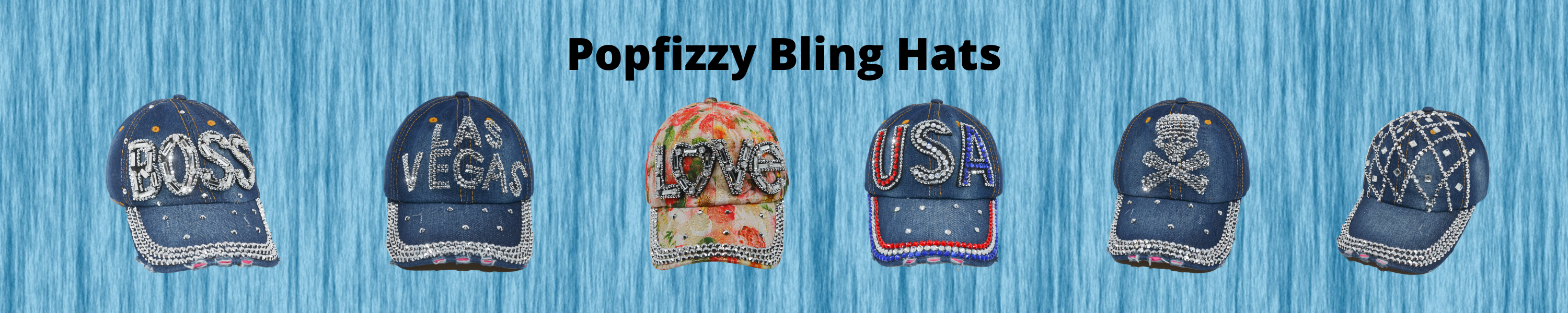 Amazon.com: Popfizzy: Bling Baseball Caps