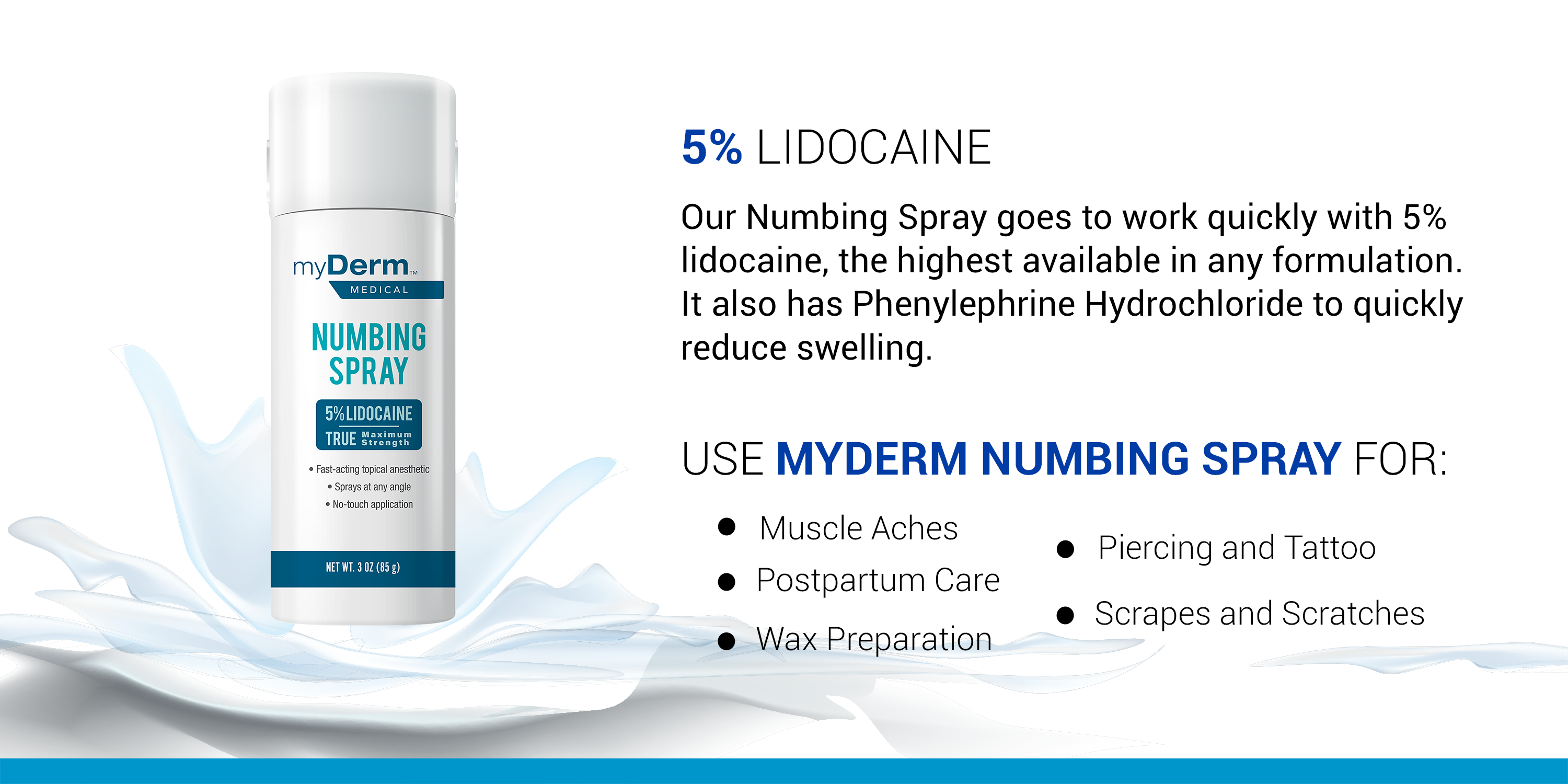 Amazon.com: MyDerm: MEDICAL Numbing Spray