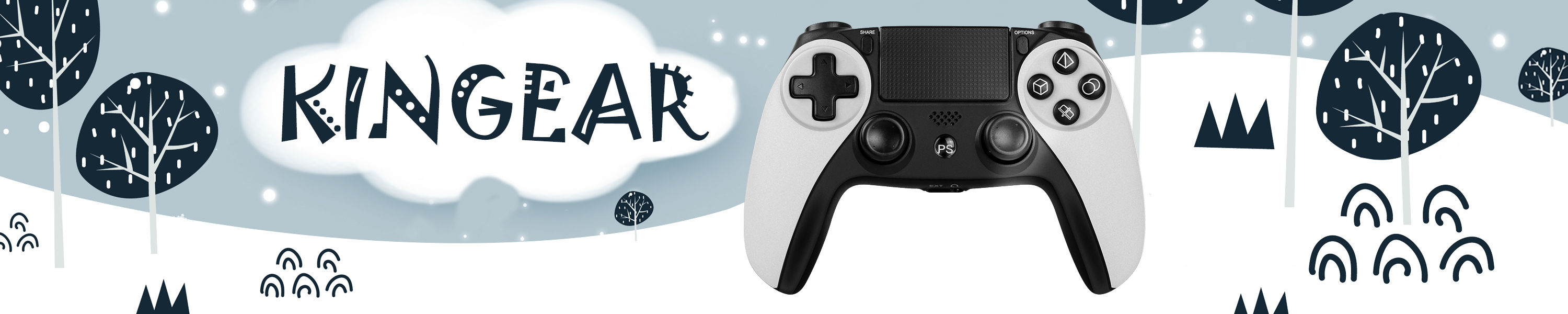 Amazon.com: KINGEAR: Controller for PS4