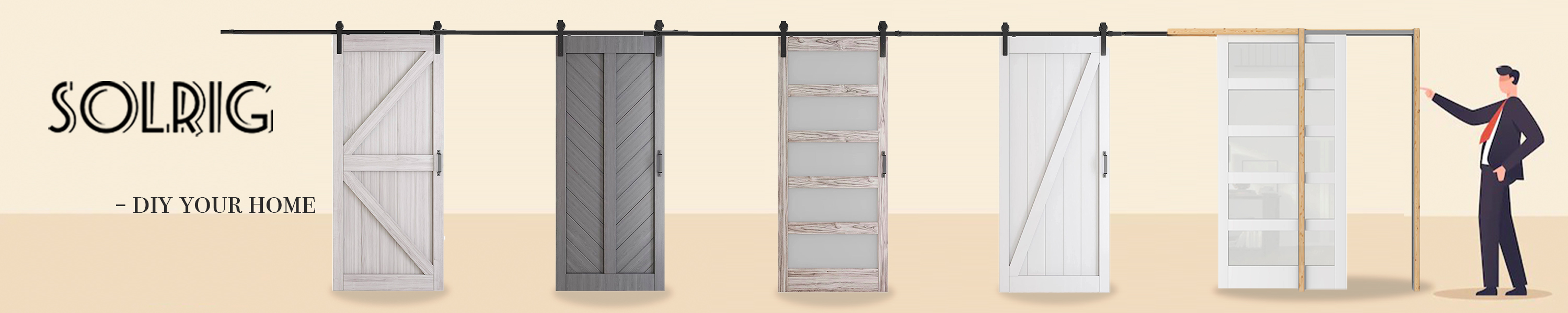 Amazon.com: SOLRIG: SLIDING BARN DOOR