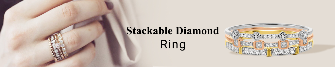 Amazon.com: Netaya: Stackable Diamond Ring