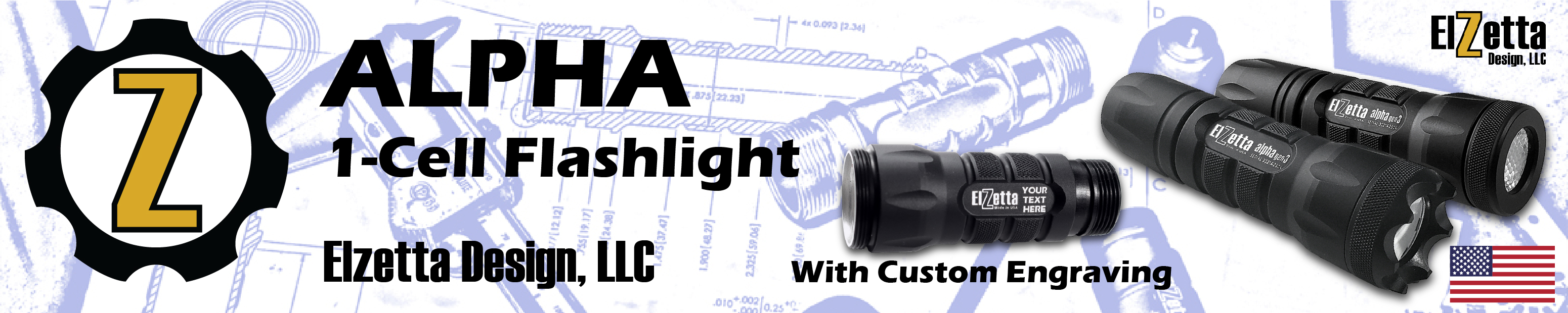 Amazon.com: Elzetta Design, LLC: Alpha Gen3 (1-Cell)