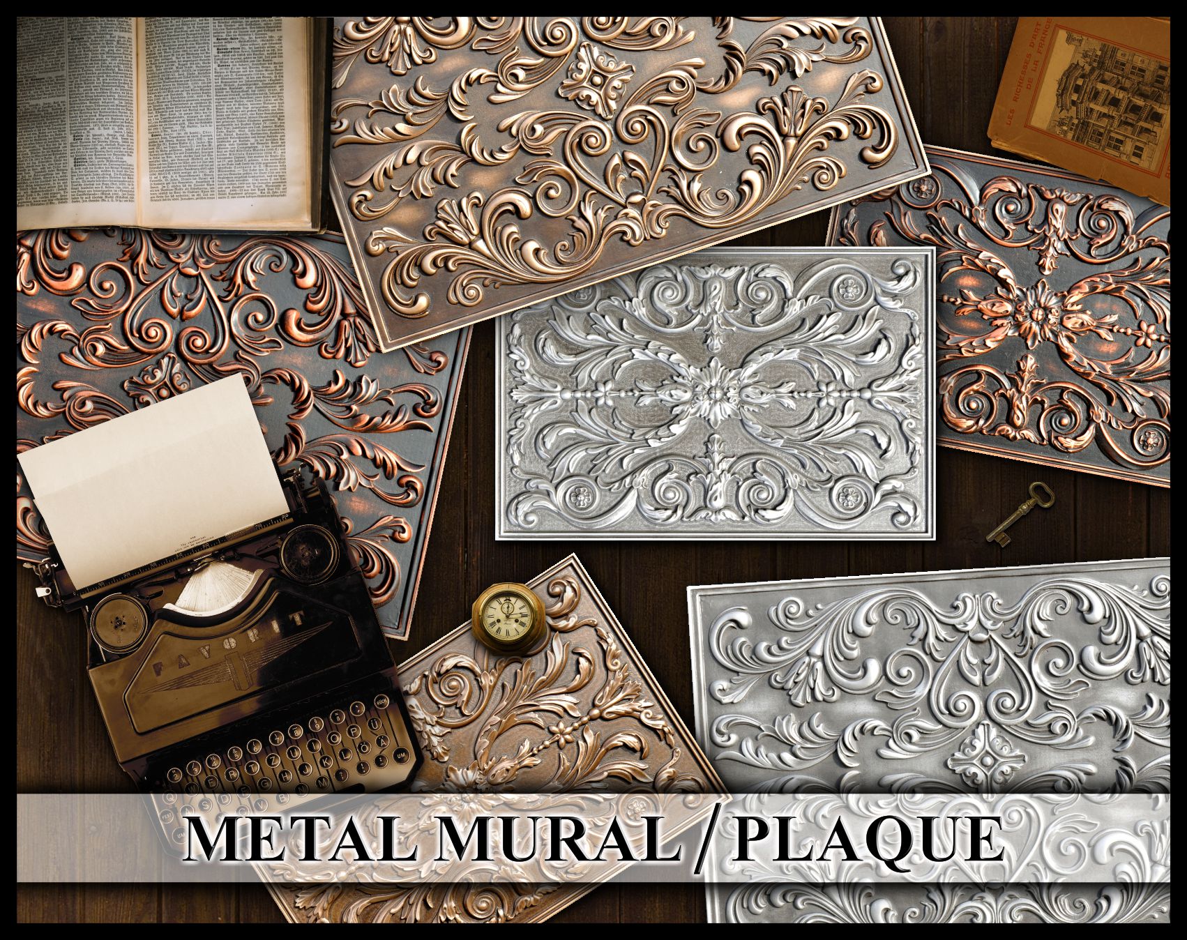 Amazon.com: think innovative decoration: 2x2 Inch Metal Decorative ...