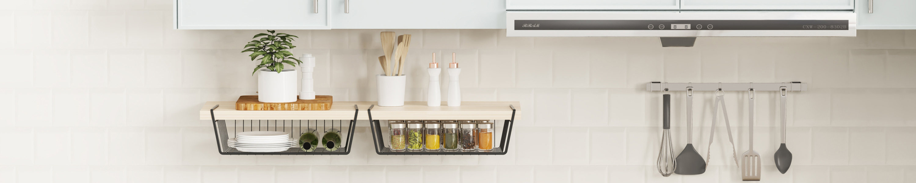 Amazon.com: Warmfill: 4 Pack Under Shelf Basket