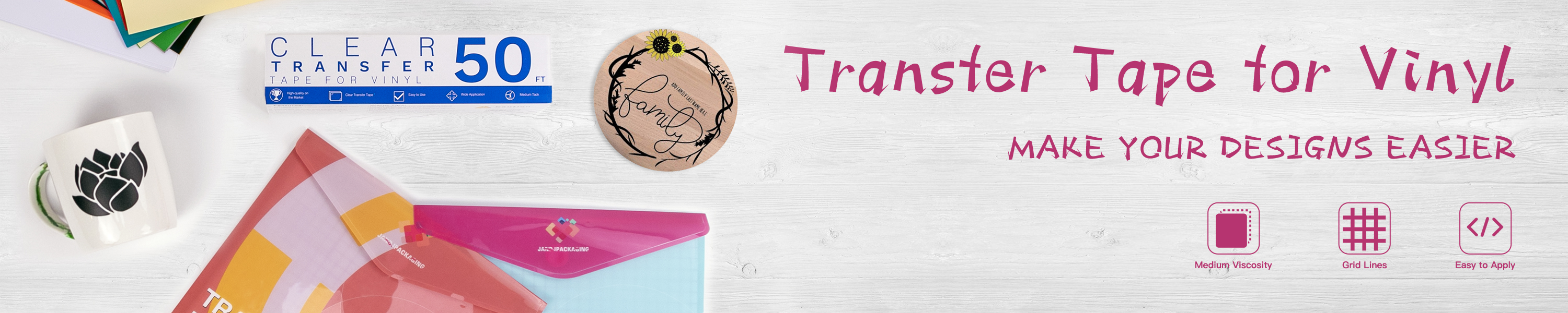 Amazon.com: JANDJPACKAGING: TRANSFER TAPE FOR VINYL