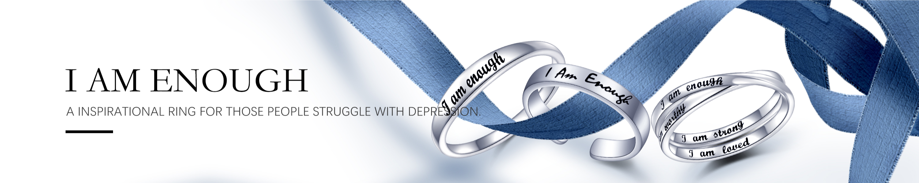 Amazon.com: YinShan: I am enough ring