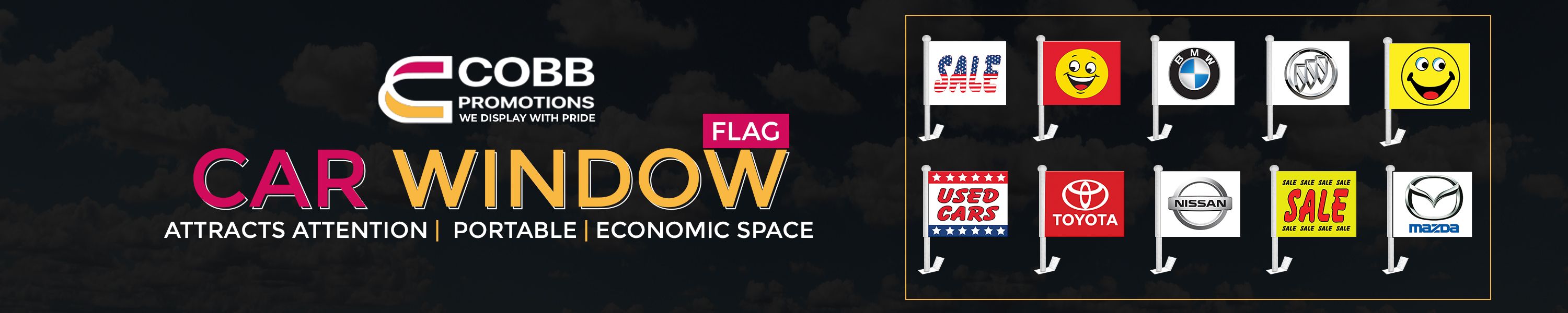Amazon.com: COBB PROMOTIONS : Car Window Flags