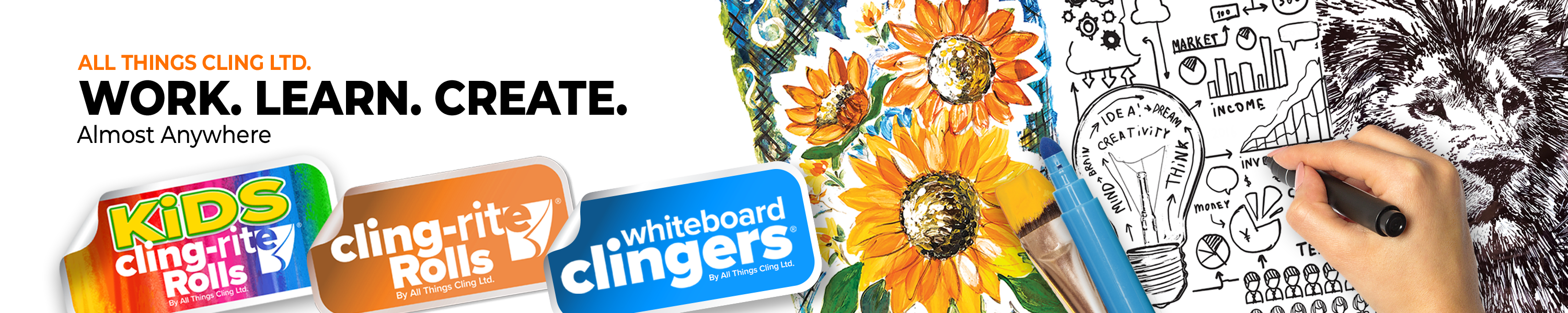 Amazon.com: Clingers, by All Things Cling: Cling-rite WHITE