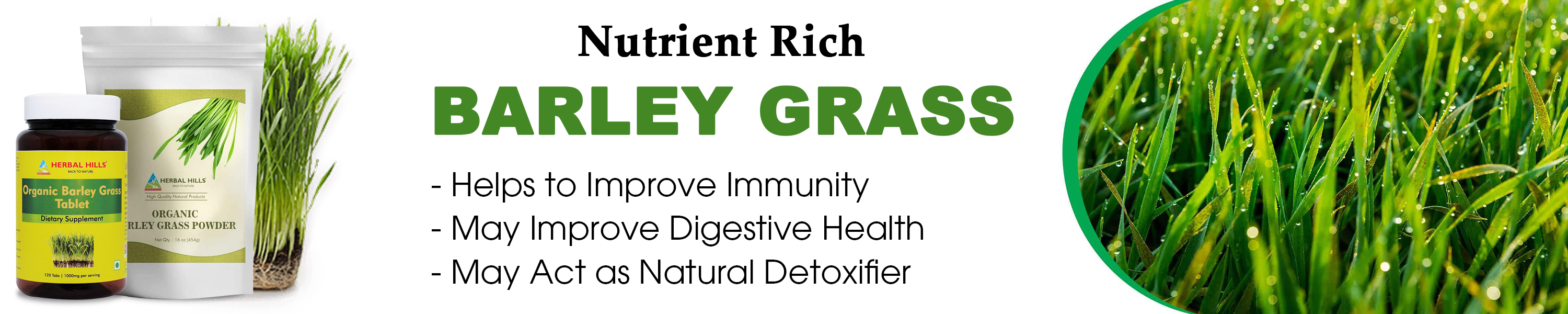 Amazon.com: Herbal Hills: Barley Grass Powder & Tablet