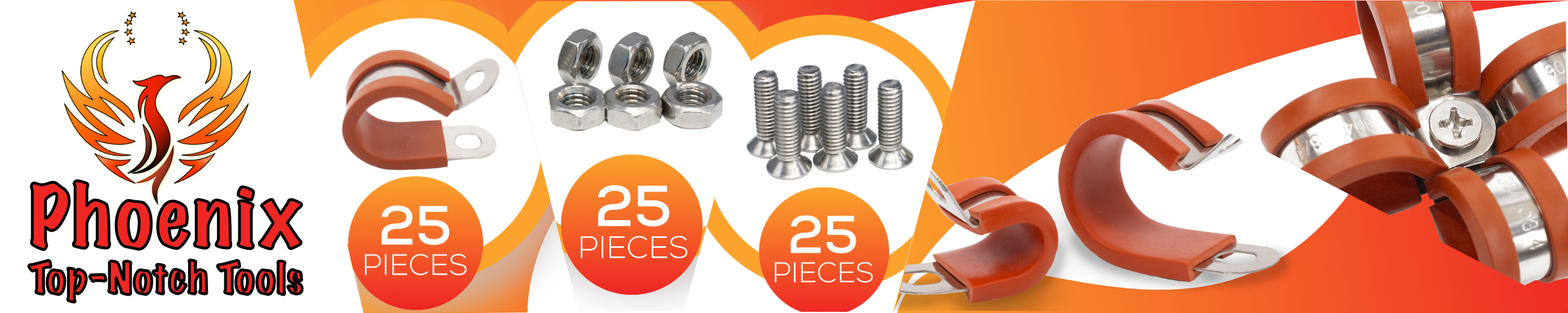 Amazon.com: Phoenix Top-Notch Tools: 25 Pack Clamps Only