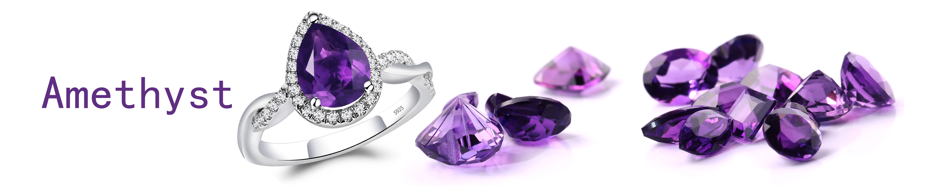 Amazon.com: LUO JEWELRY: Amethyst for February