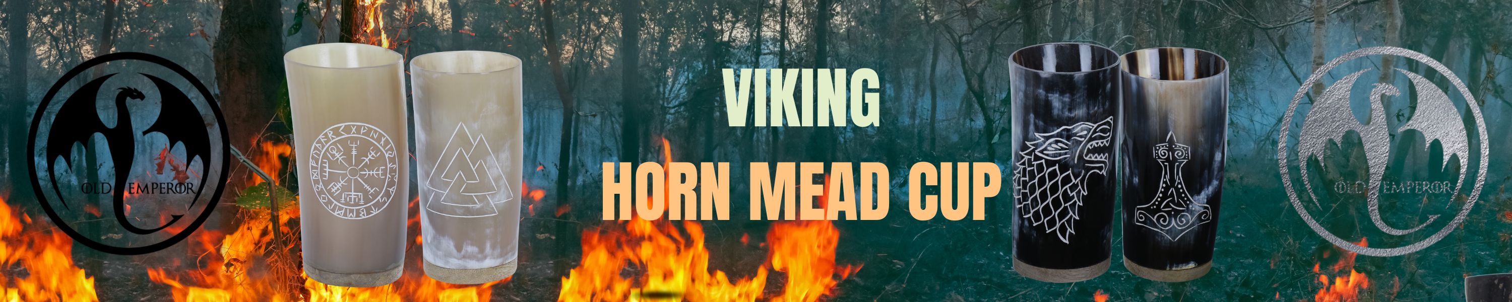 Amazon.com: OLDEMPEROR: Horn Mead Cups