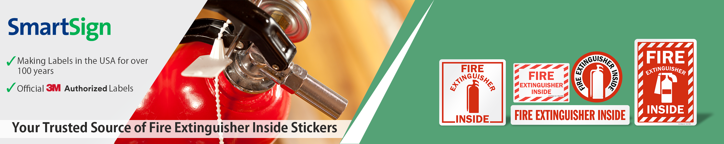 Amazon.com: SmartSign: Fire Extinguisher Inside Stickers