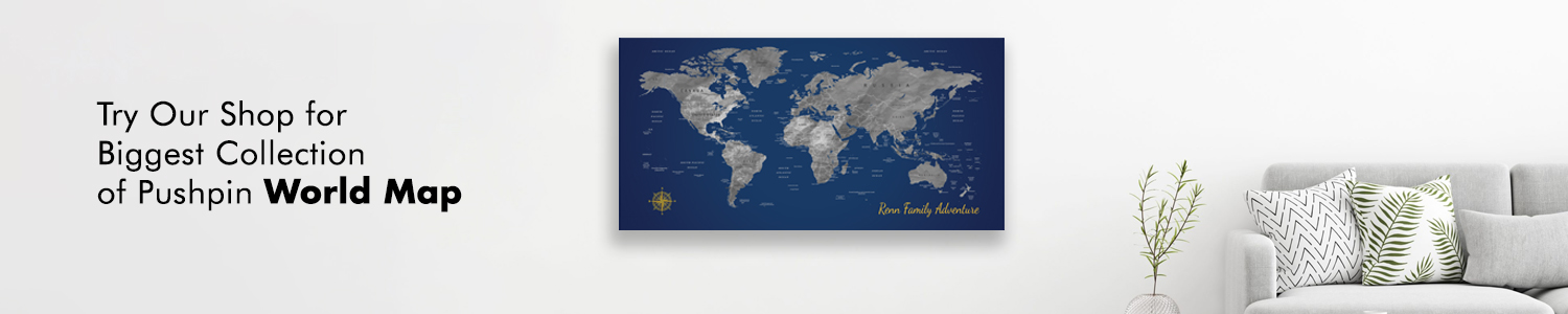 Amazon.com: Canvas Bubble : World Map