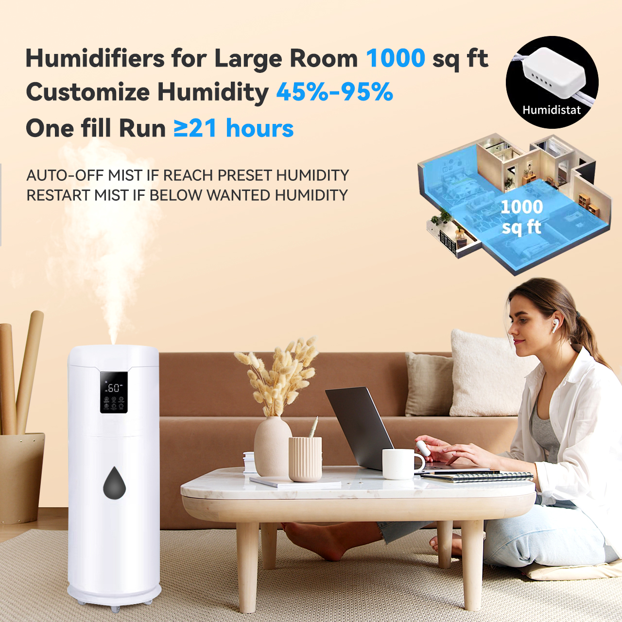 Amazon.com: Humidifiers for Large Room