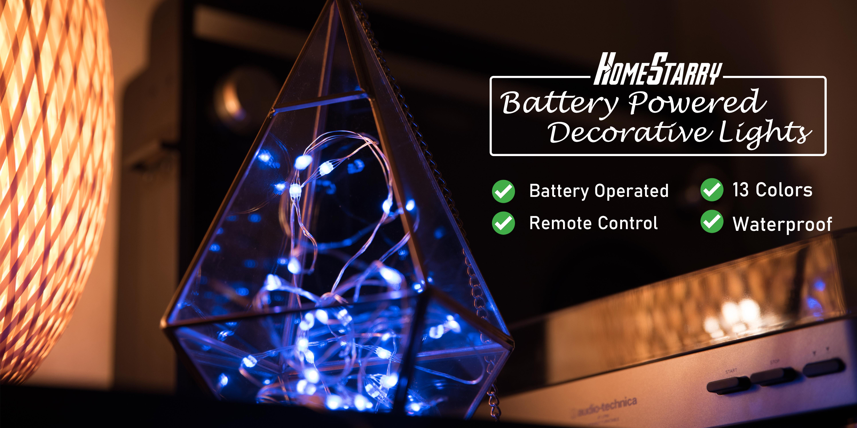 Amazon.com: Homestarry: Battery Powered Decorative Lights