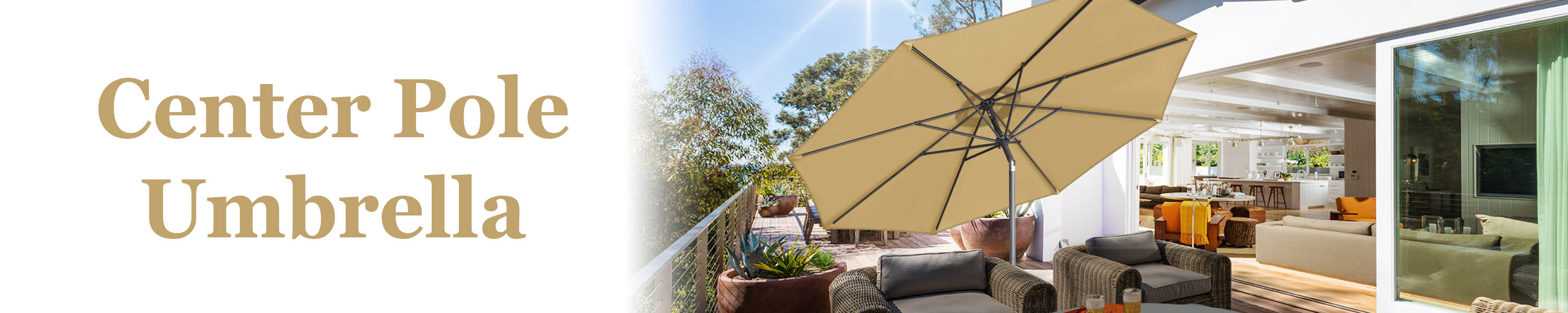 Amazon.com: Strong Camel: Center Pole Umbrella