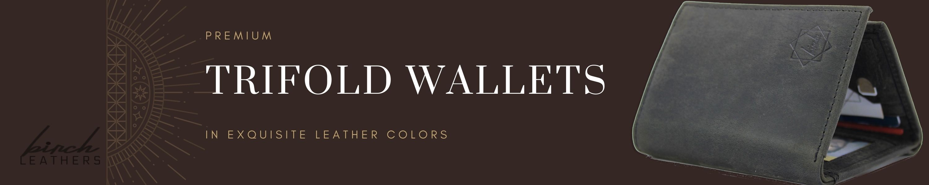 Amazon.com: Birch Leathers: Trifold Wallets