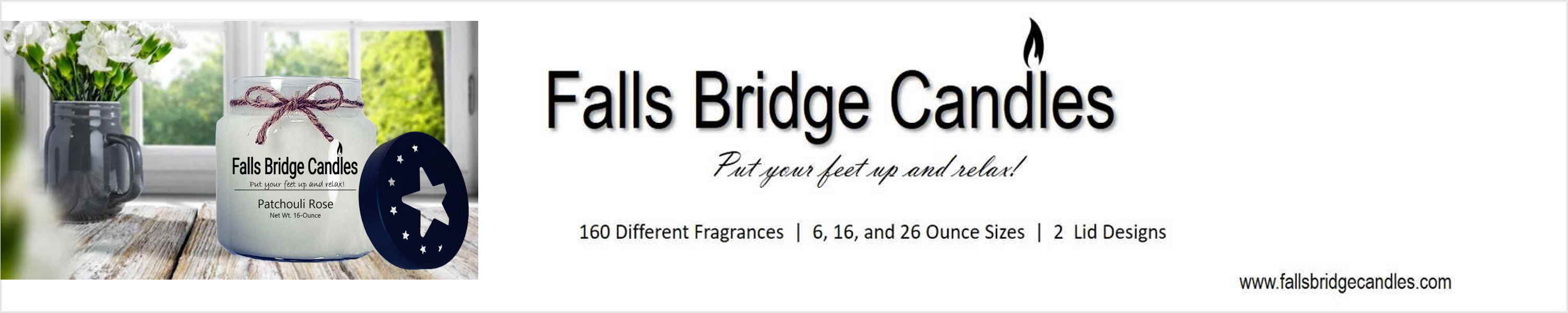 Amazon.com: Falls Bridge Candles: 16-Ounce without Lid