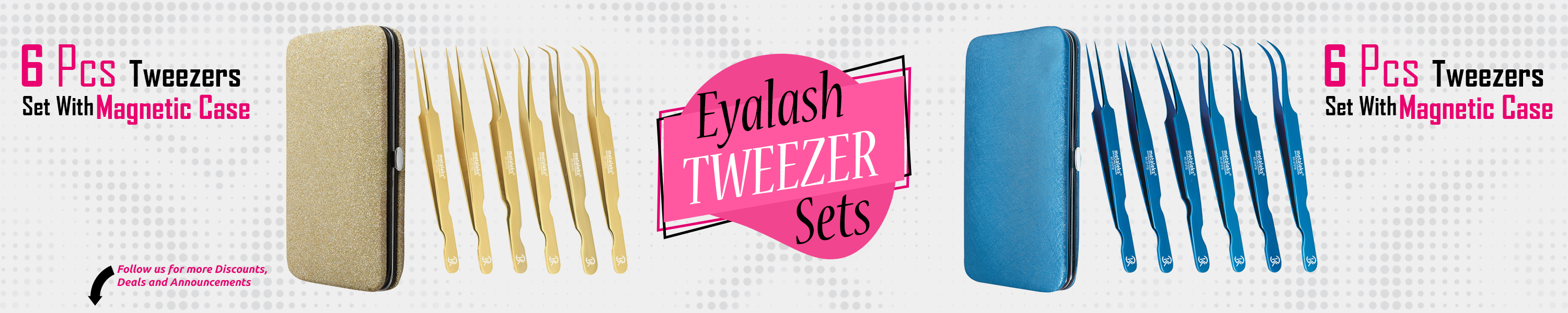 Amazon.com: metaleks: 6Pcs Tweezer Set