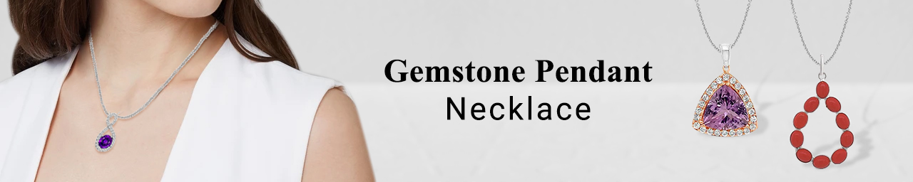 Amazon.com: Netaya: Gemstone Pendant Necklace