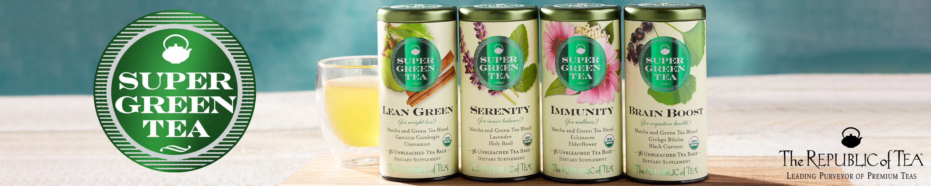 Amazon.com: The Republic of Tea: SuperGreen Teas