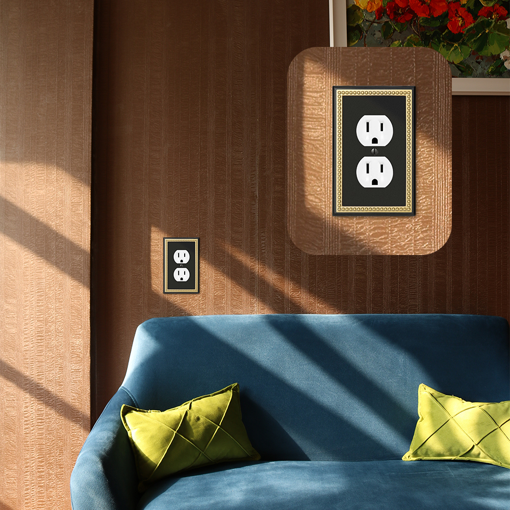 Amazon.com: Henne Bery: Black & Gold Wall Plates