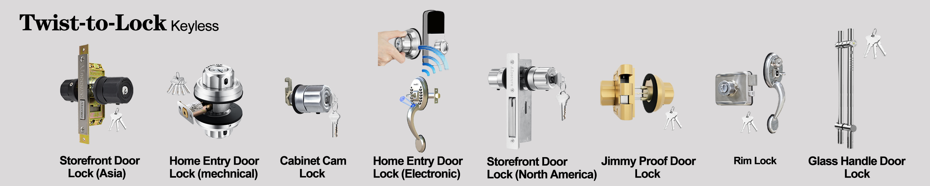 Amazon.com: AIsecure: Storefront Door Lock