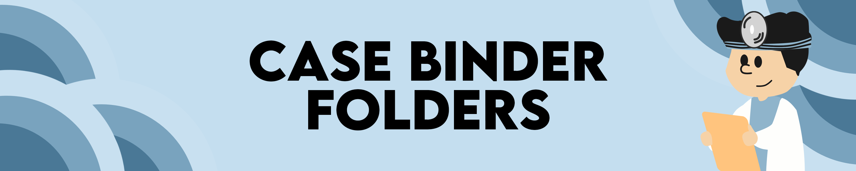 Amazon.com: Doctor Stuff: Case Binder Folders- Letter Size Top Tab