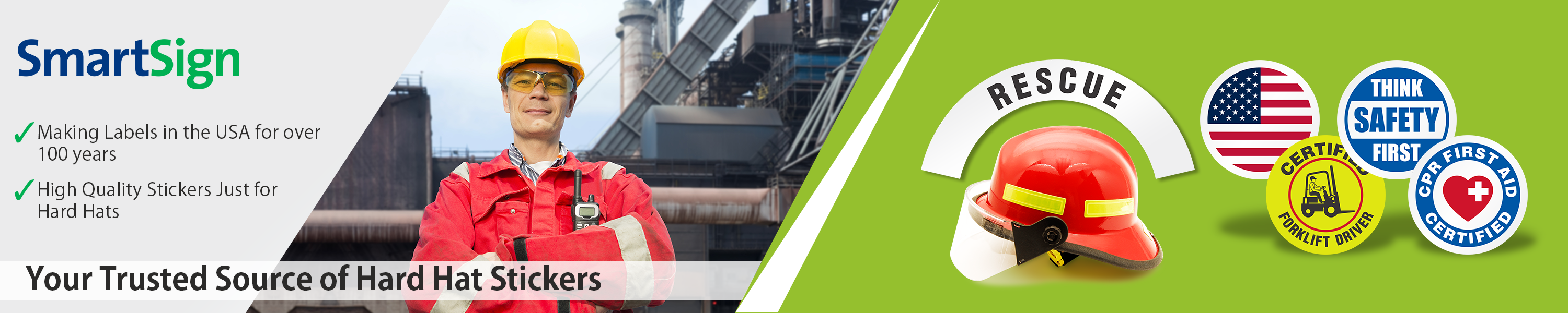 Amazon.com: SmartSign: Hard Hat Stickers