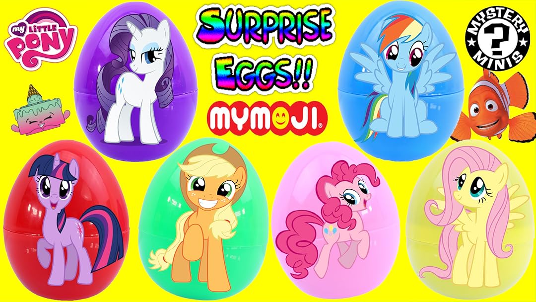 Amazon.com: MY LITTLE PONY Surprise Toy Eggs Mane 6 | MLP MYMOJI ...
